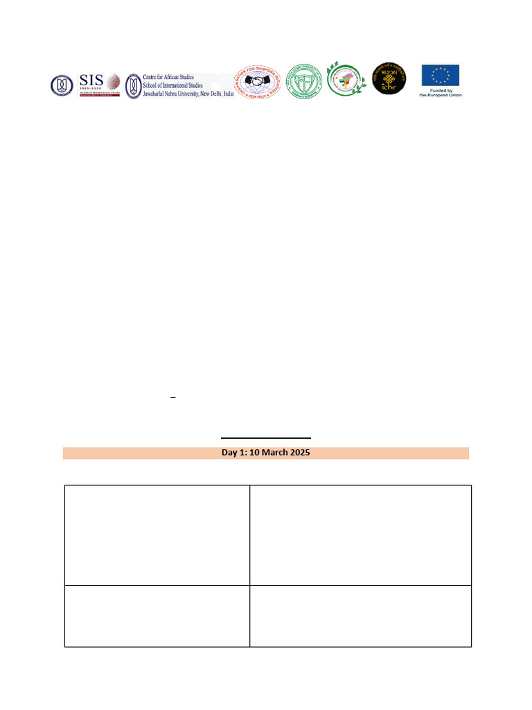 Conference Programme Schedule | PDF
