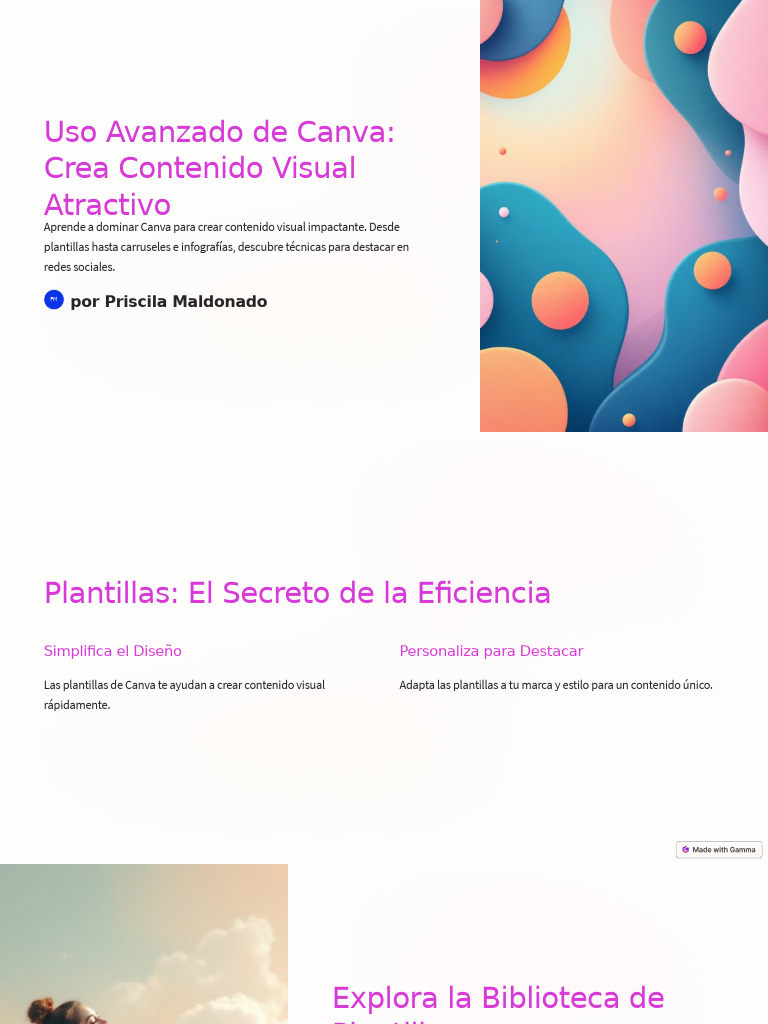 Uso Avanzado de Canva Crea Contenido Visual Atractivo | PDF ...