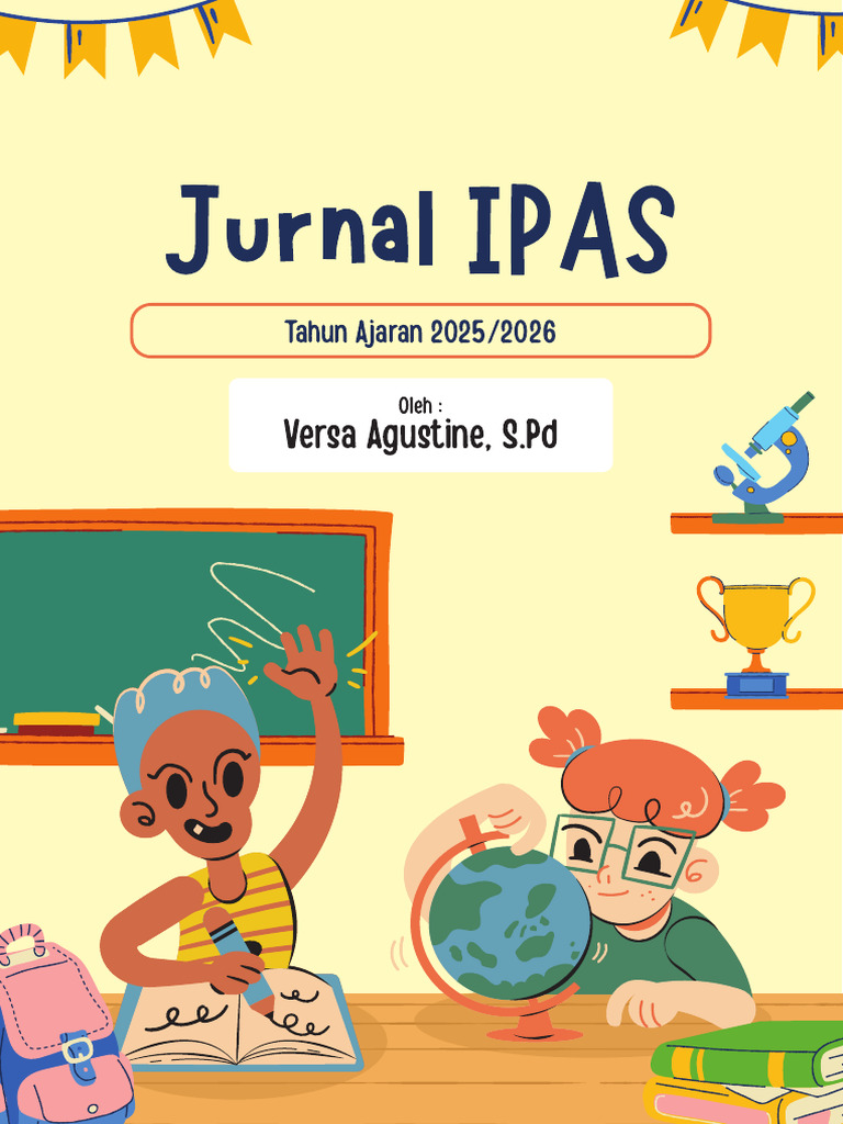 Jurnal Siswa Lembar Kerja Kuning Dan Biru Ilustratif Dan Gambar Tangan ...
