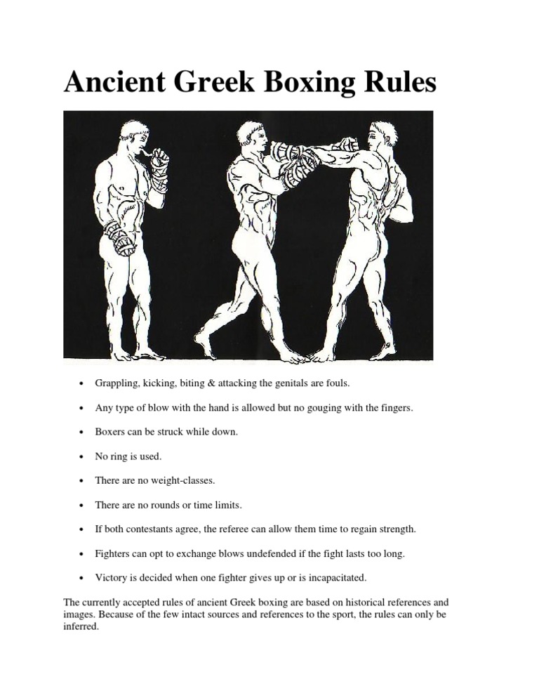 Ancient Greek Boxing Rules | Mixed Martial Arts | Mixed Martial Arts Styles
