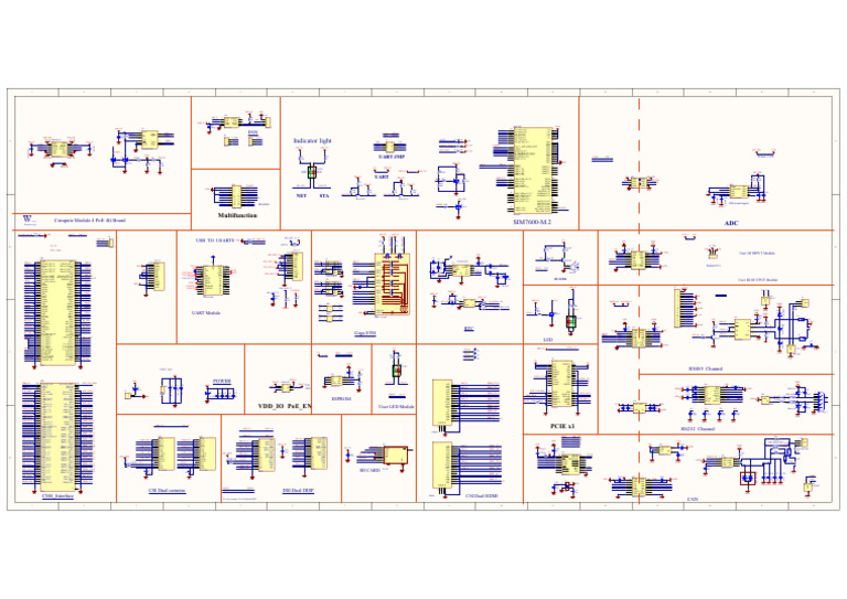 Compute Module 4 PoE 4G Board SchDoc | PDF