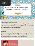 Wika Sa Panayam at Balita Sa Radyo at Telebisyon | PDF