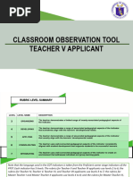 NCOI Annotations Form For Teacher V Applicant | PDF | Teachers | Annotation