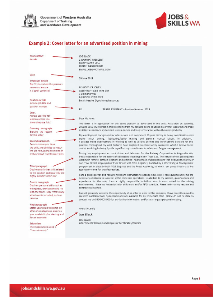Cover Letter Sample | PDF