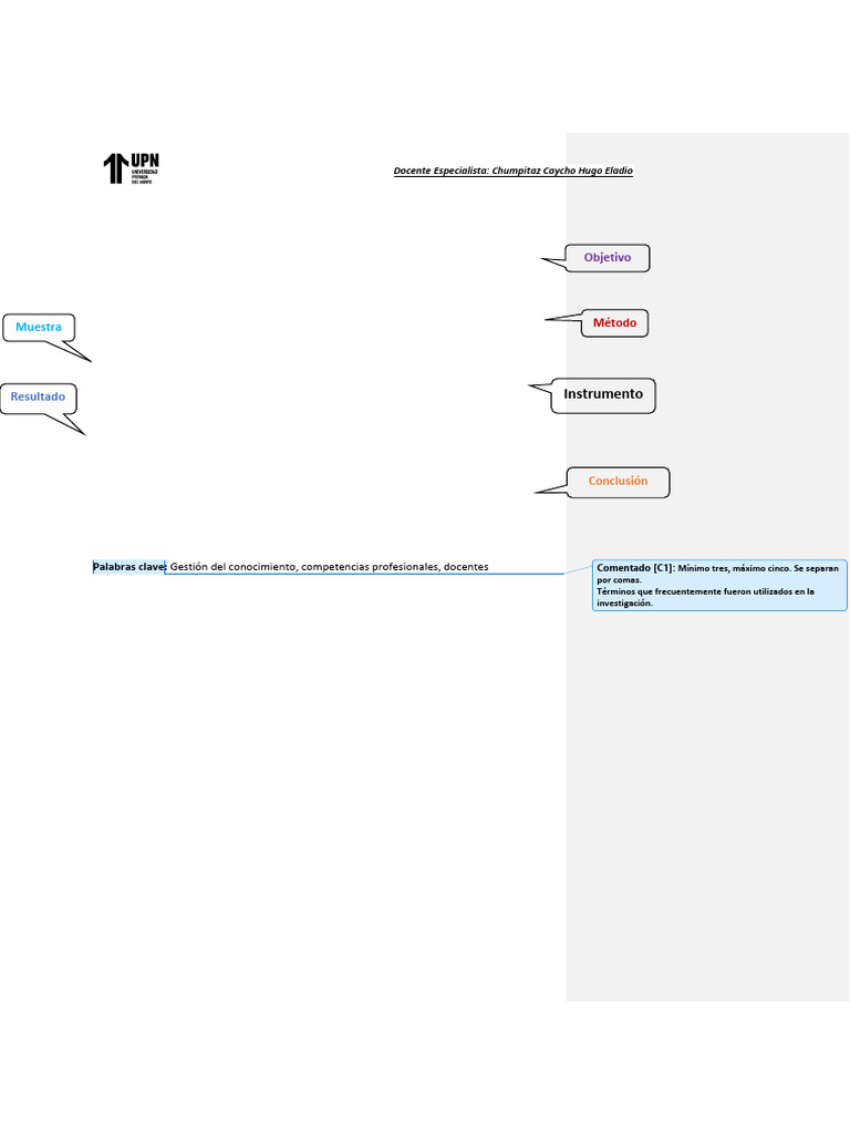 Modelo de Resumen Prof Chumpitaz | PDF