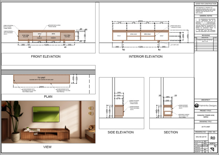 TV Unit Design | PDF