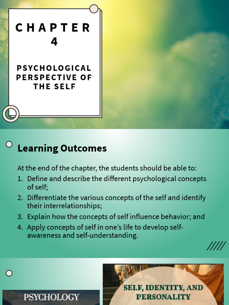 Psychological Perspectives on Self | PDF | Self Concept | Shadow ...