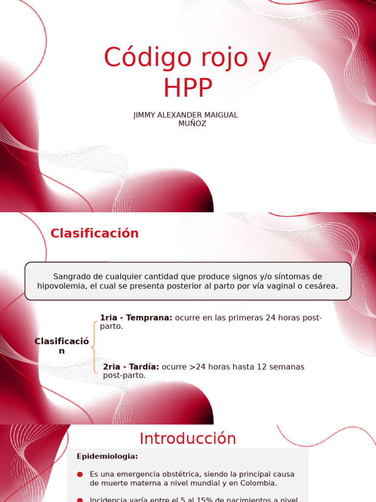 Codigo Rojo JIMMY | PDF | Parto | Embarazo humano