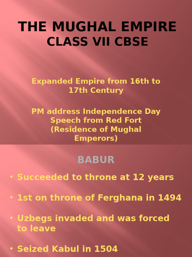 Overview of the Mughal Empire History | PDF | Mughal Empire