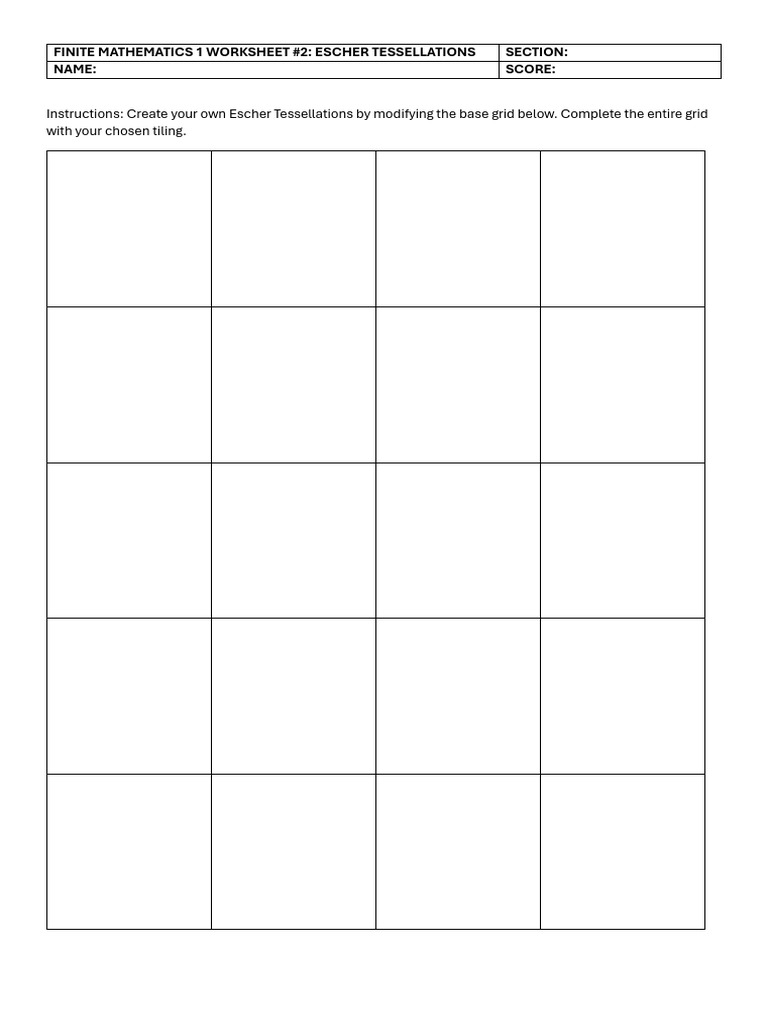 Finite Mathematics 1 Worksheet 2 | PDF