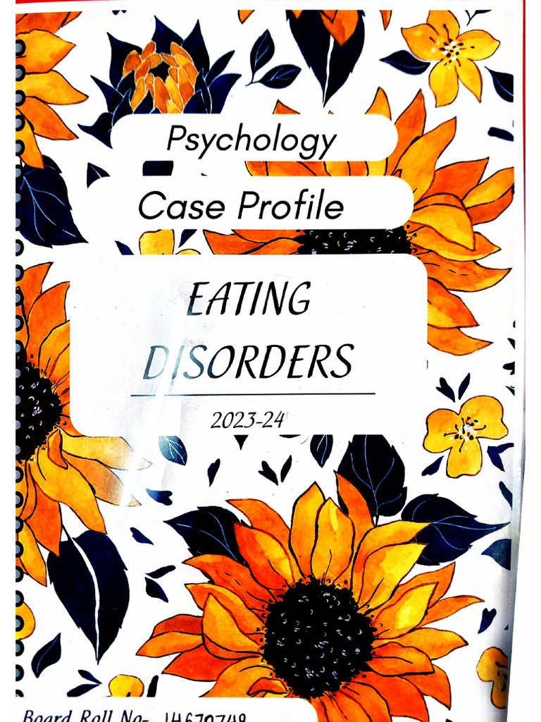 Eating Disorder, Case Profile Sample | PDF