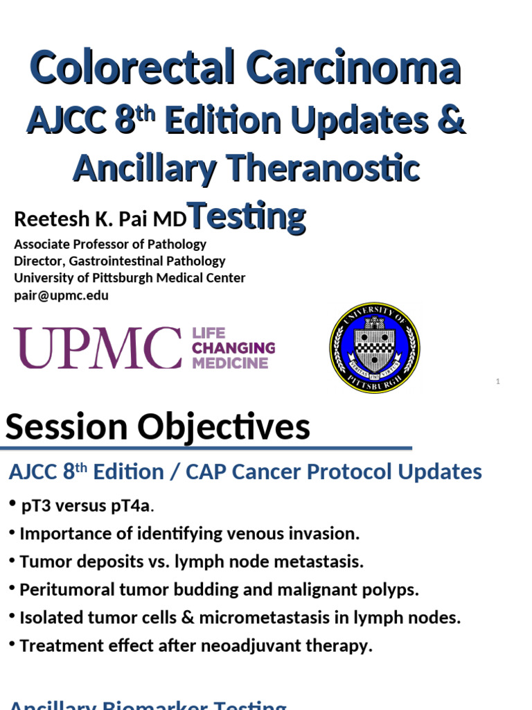 AJCC 8th Edition Colon Cancer Staging | PDF | Colorectal Cancer ...
