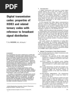 HDB3 PDF | PDF | Encodings | Signal Processing