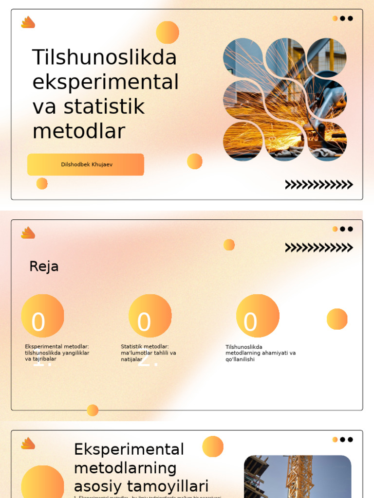 Tilshunoslikda Eksperimental Va Statistik Metodlar 1 | PDF