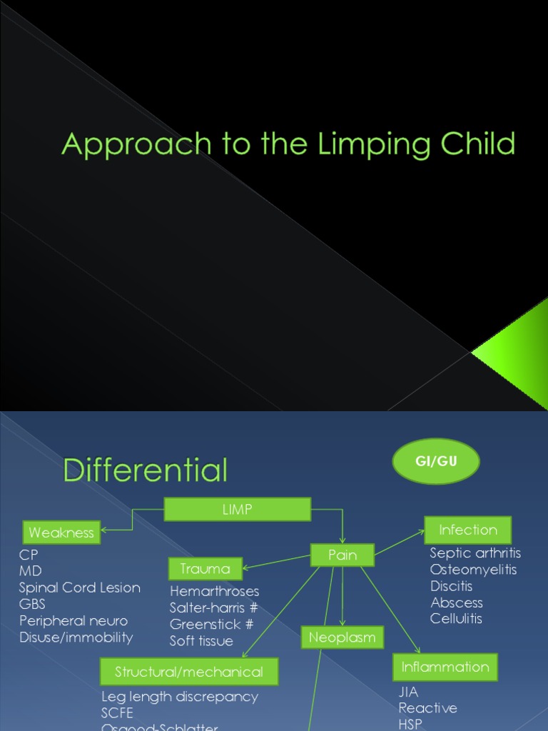 Pediatric Limp Differential Diagnosis Guide | PDF | Epidemiology | Medicine