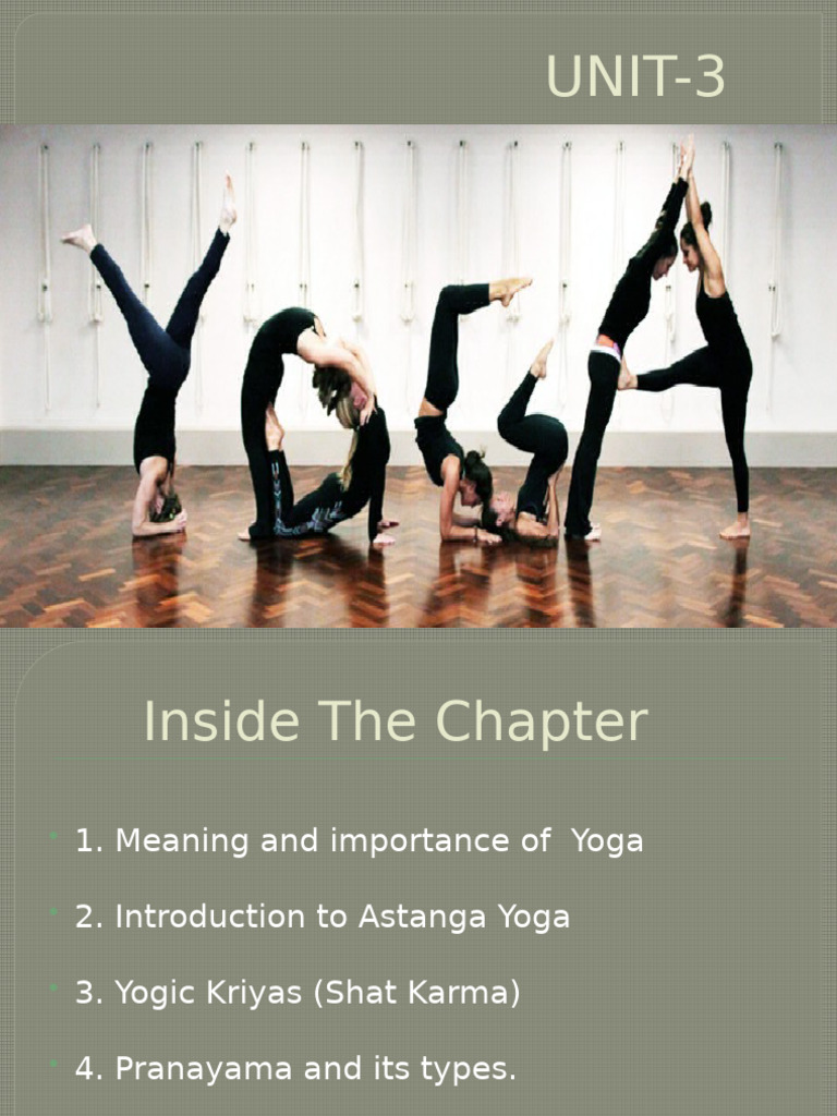Unit 3 Yoga and Lifestyle | PDF | Asana | Yoga