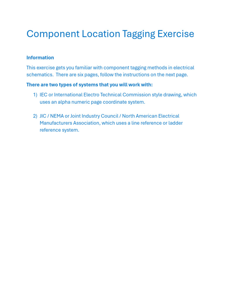Component Location Tagging Exercise | PDF | Metrology | International ...