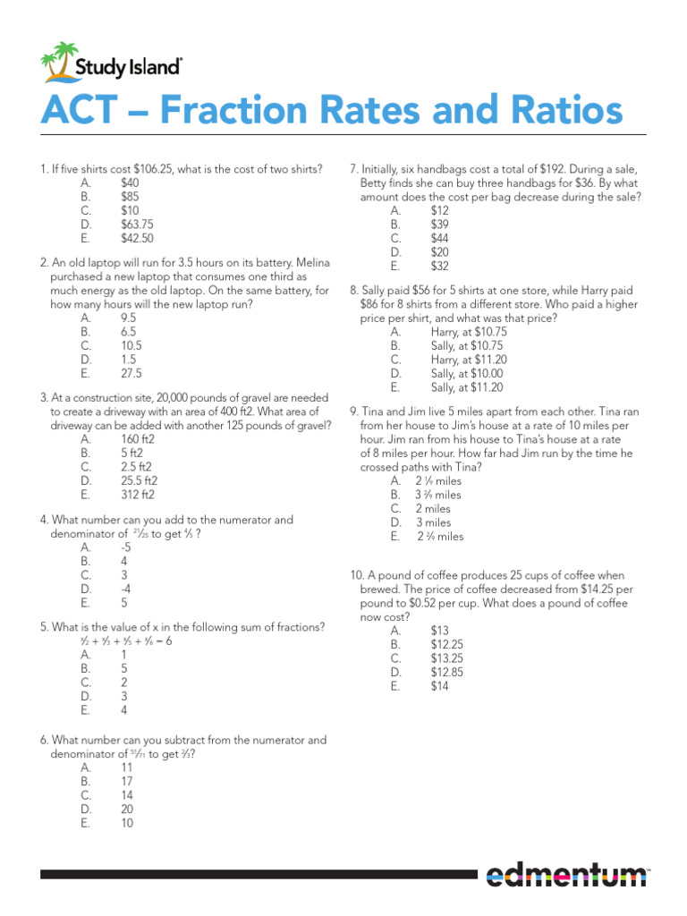 Number and Quantity Act Worksheets | PDF | Differentiated Instruction