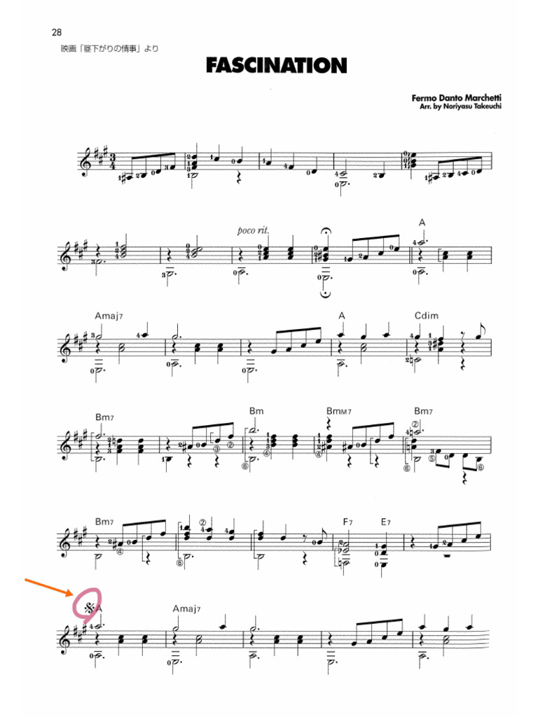 Fascination - Fermo Danto Marchetti Arr. Noriyasu Takeuchi | PDF