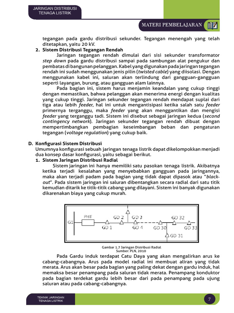 Distribusi-Tenaga-Listrik - Konfigurasi Sistem Distribusi Backup | PDF