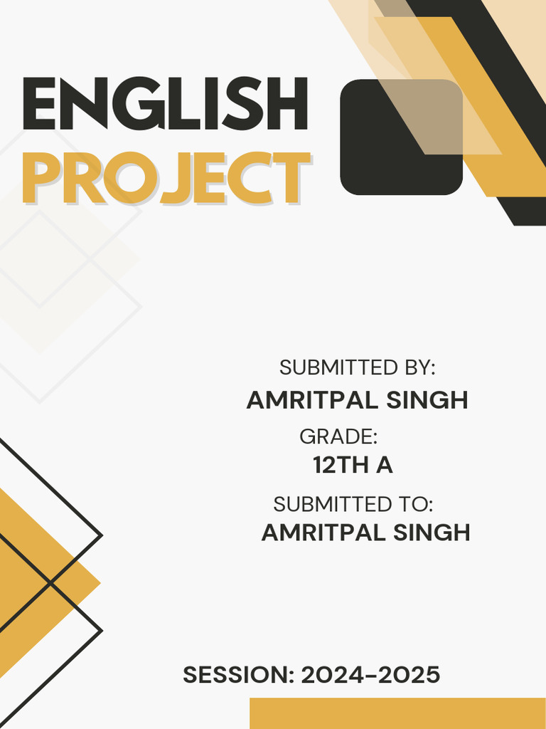 Yellow and Gold Geometric Project Proposal Cover Page - 20250129 ...