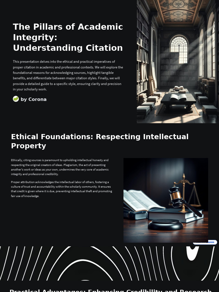 The Pillars of Academic Integrity Understanding Citation | PDF ...