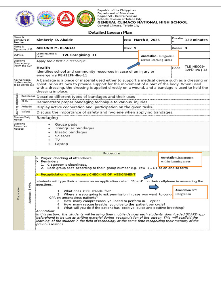 DLP COT Q4 Caregiving | PDF | Cardiopulmonary Resuscitation