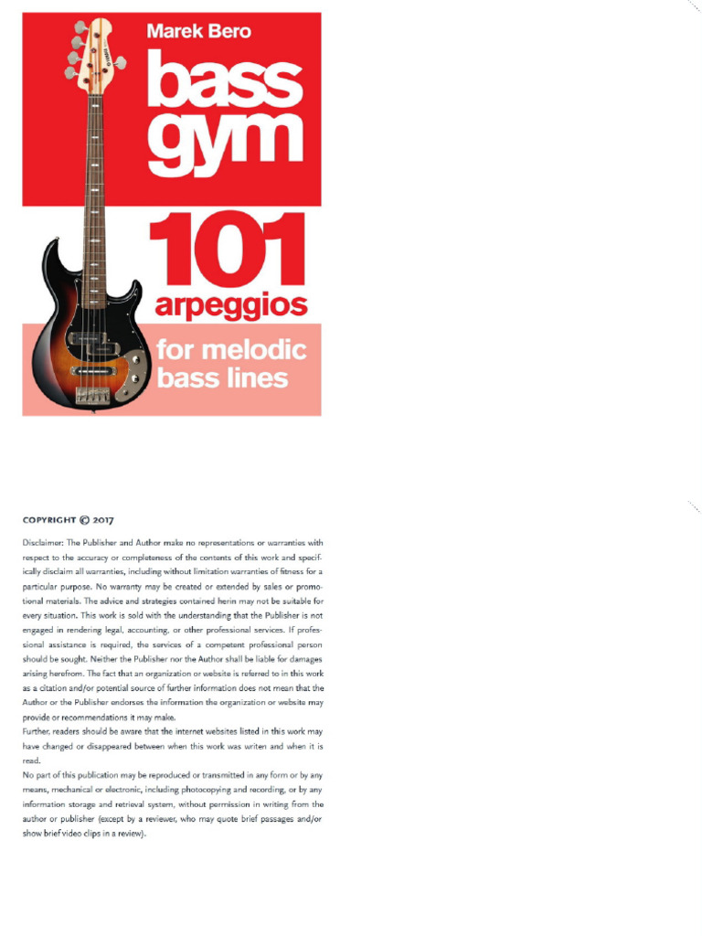 Bass Gym 101 Arpeggios For Melodic Bass Lines | PDF