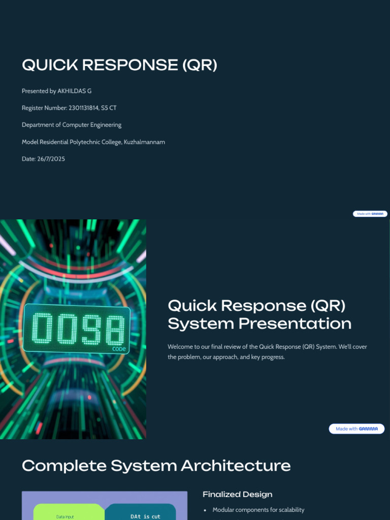 Quick Response System Overview | PDF | Qr Code | Software Testing