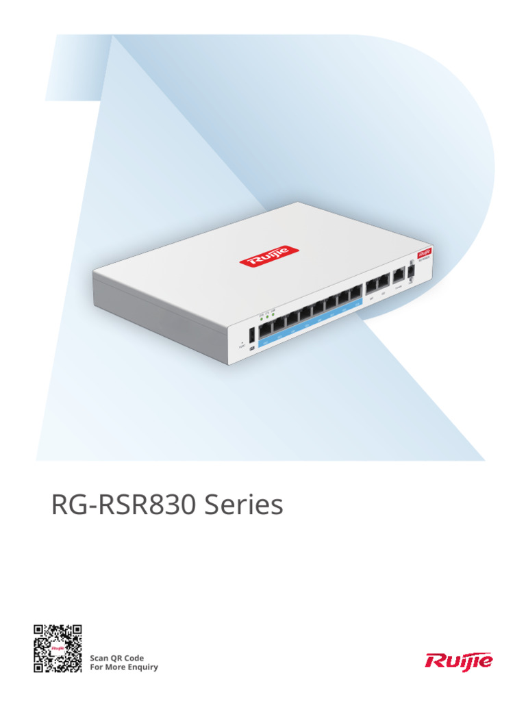 RG-RSR830 Series Routers 4G - 5G Datasheet-20250313 | PDF | Computer ...