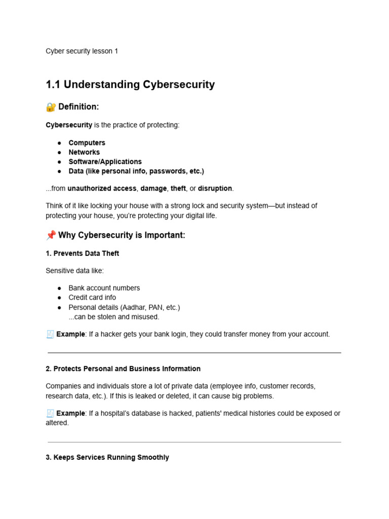 Cyber Security Lesson 1-2 | PDF | Key (Cryptography) | Public Key ...
