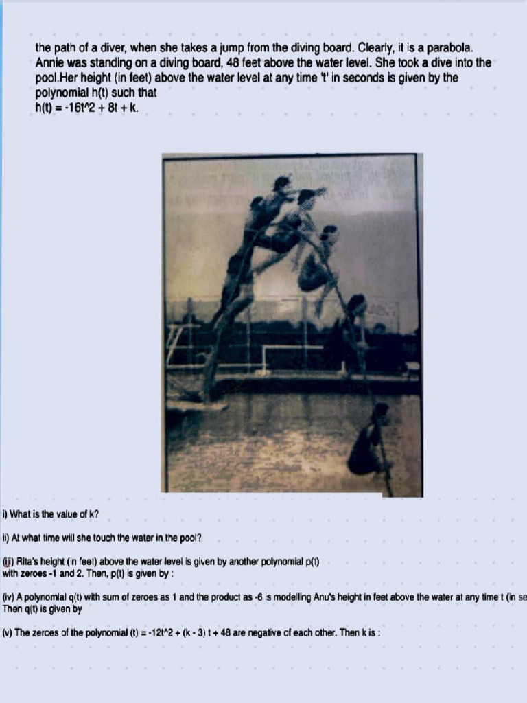 Ch-2 Polynomial Case Study Based Ques. | PDF