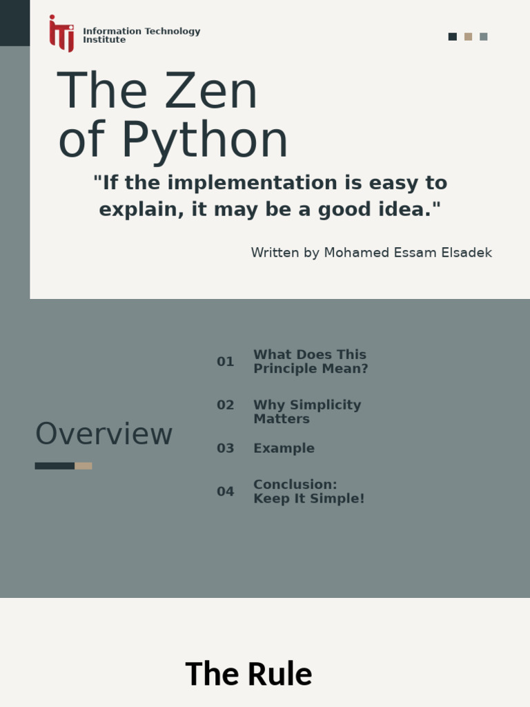 Mohamed Essam Zen of Python | PDF