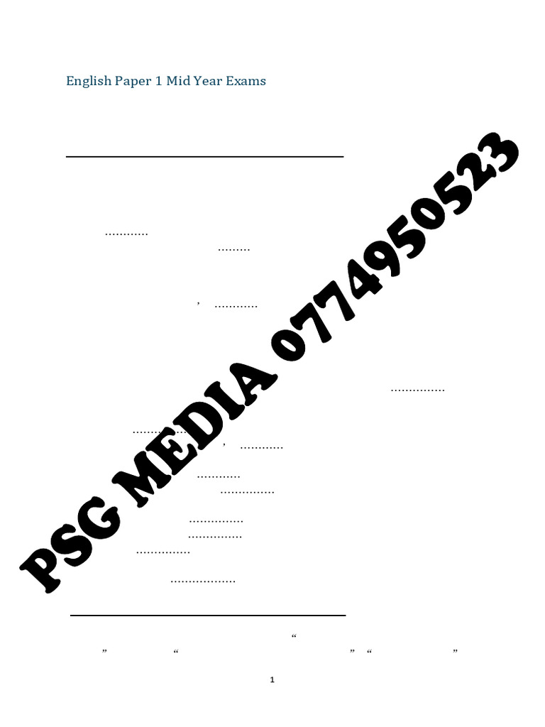 Grade 4 Mid Exams Final 2024 SAMPLE | PDF | Chicken | Foods