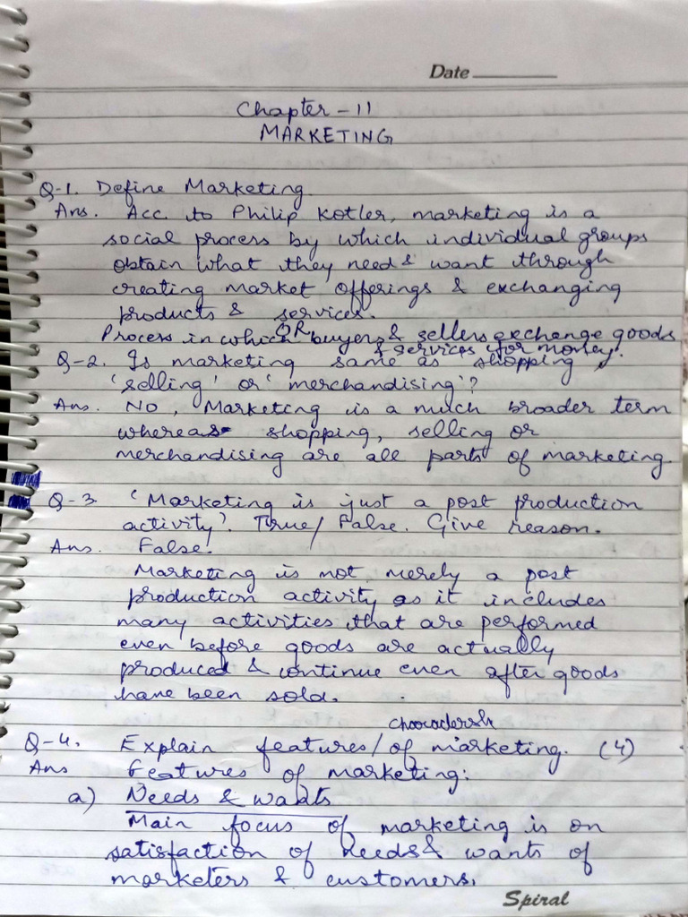 Marketing Notes | PDF