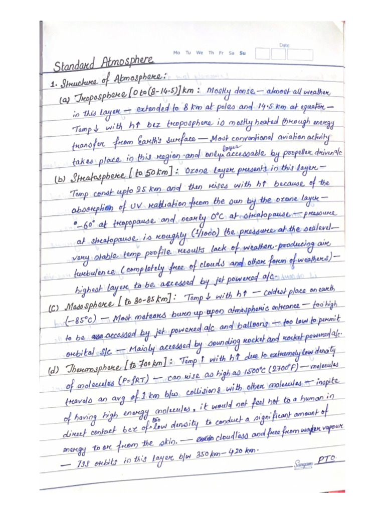 Standard Atmosphere | PDF