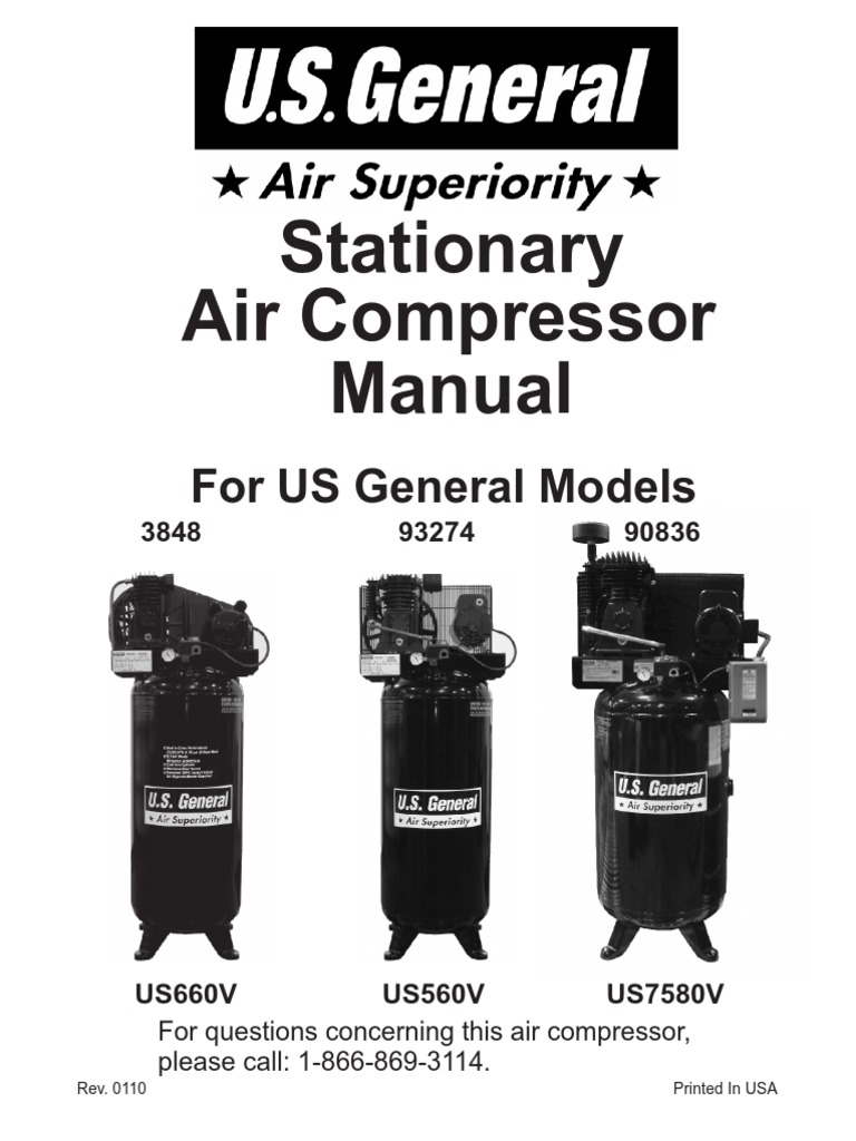 Air Compressor Manual | PDF | Gas Compressor | Electrical Wiring