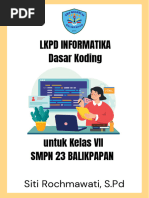 Modul Coding Dan AI SMP Kelas7 | PDF