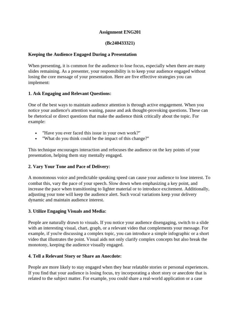 MRK - Spring 2025 - ENG201 - 1 - Assignment | PDF | Human Communication | Communication