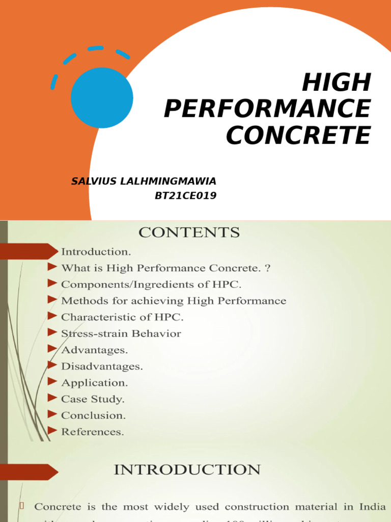 High Performance Concrete (HPC) | PDF