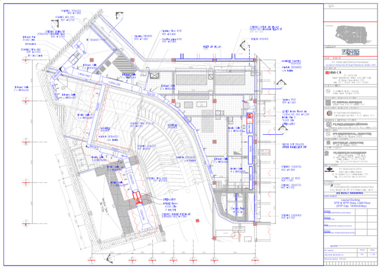 10.layout Ducting STP & WTP Area, LGM Floor | PDF