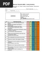 Escala ABC - Autismo | PDF | Espectro do autismo | Conceitos psicológicos