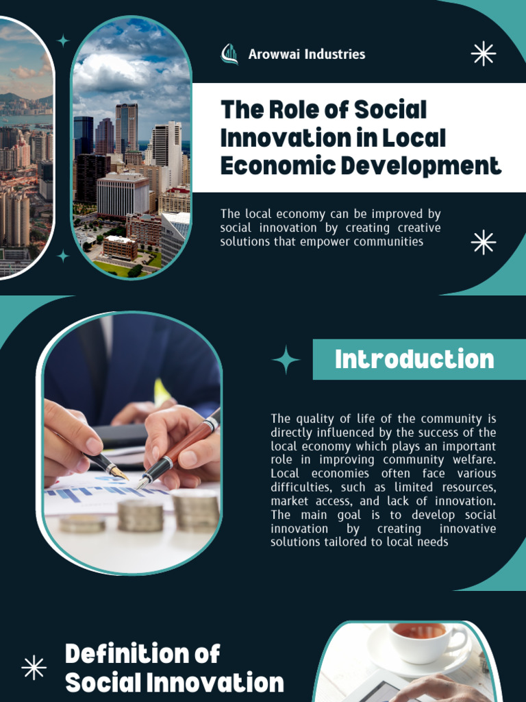 Blue and White Minimalist The Role of Social Innovation in Local ...