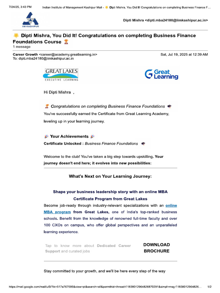GL Business Finance | PDF