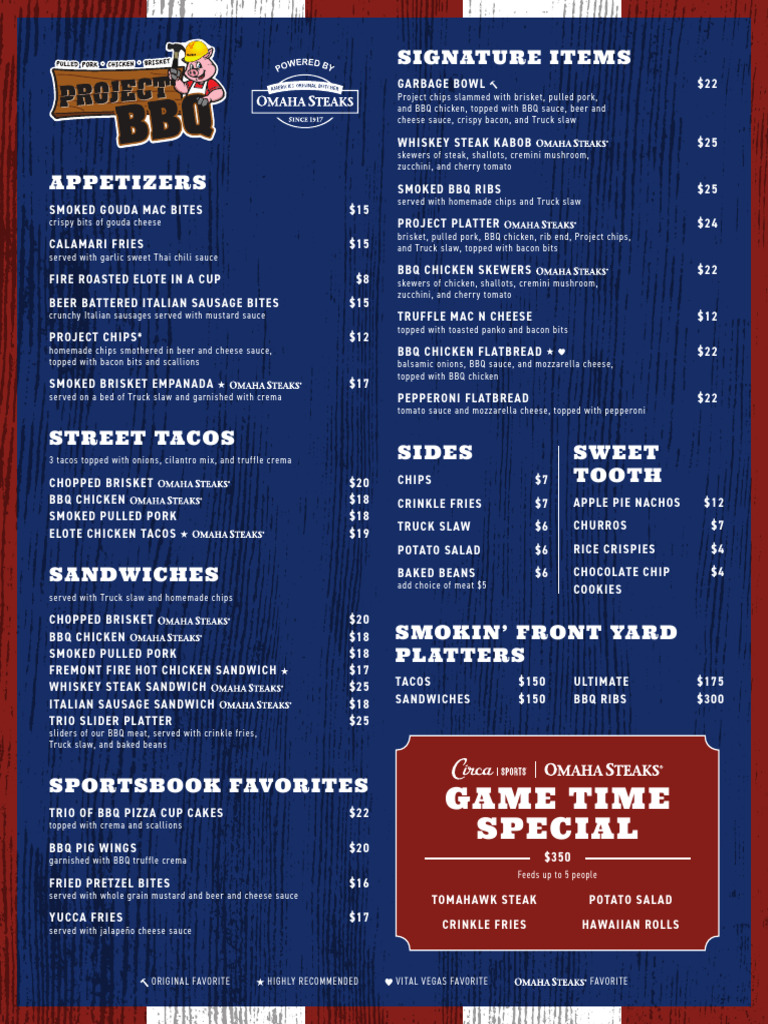 Cir 27471 Project BBQ Big Game Digital Menu 8.5x11 v2 1 | PDF | French ...