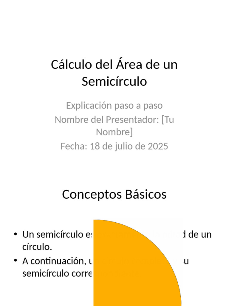 Calculo Area Semicirculo Imagenes | PDF