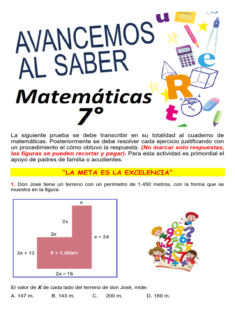 Avancemos Al Saber 7° - Segundo Periodo JFK 2025 | PDF