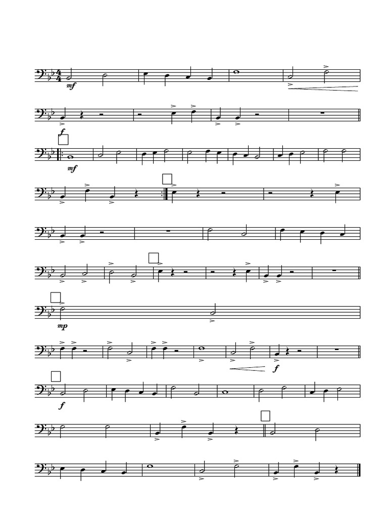 Trombone Rhythm Exercises by David Shaffer | PDF