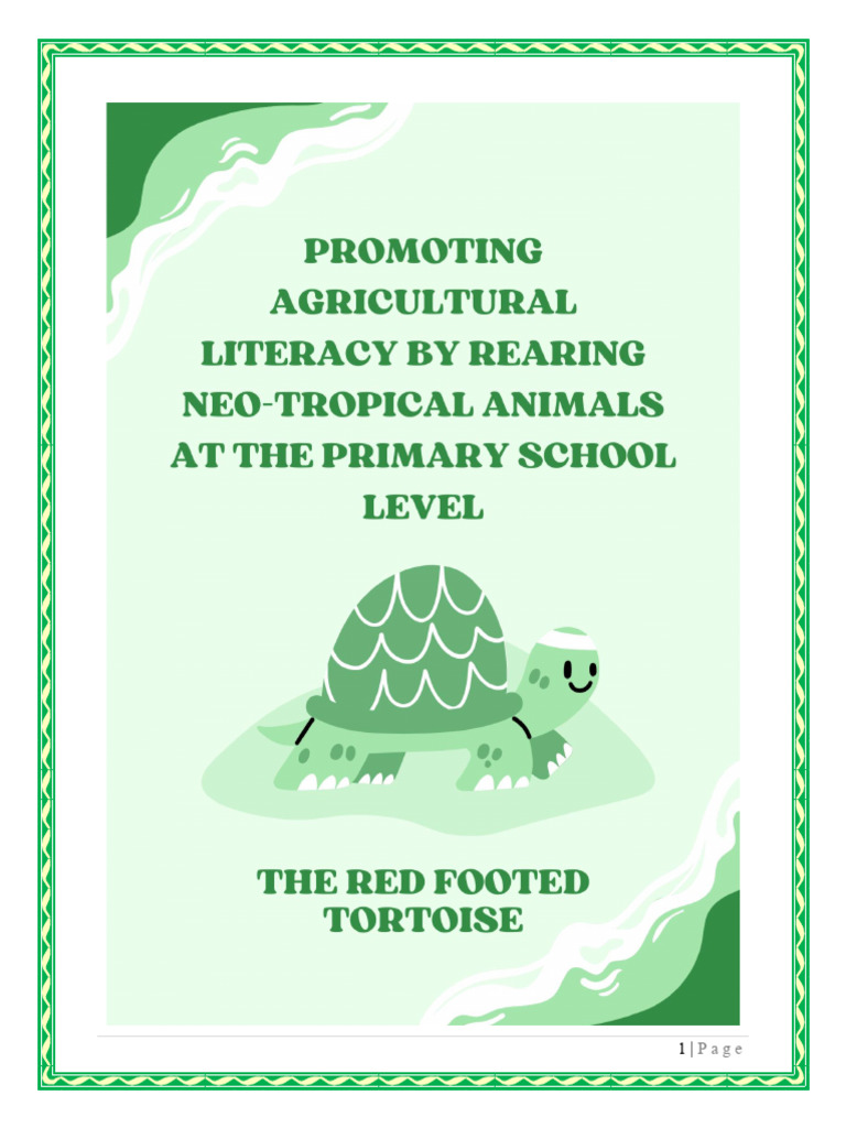 Red-Footed Tortoise Rearing Guide | PDF | Conservation Biology