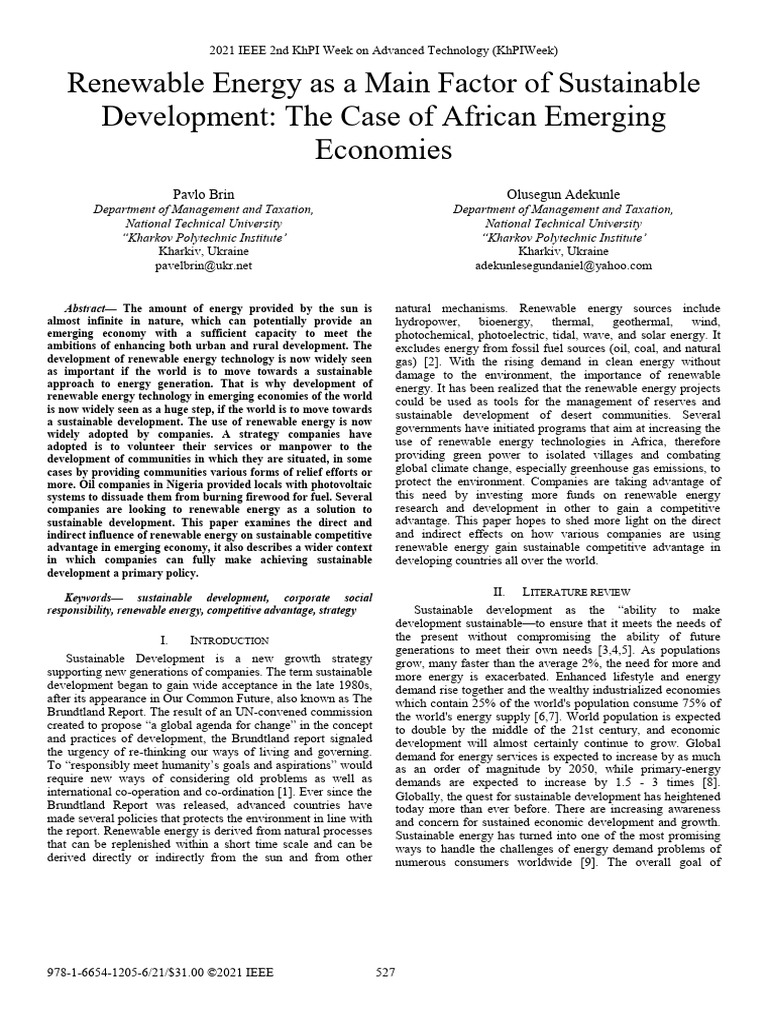 BRIN Reneweble Energy | PDF | Renewable Energy | Energy Development
